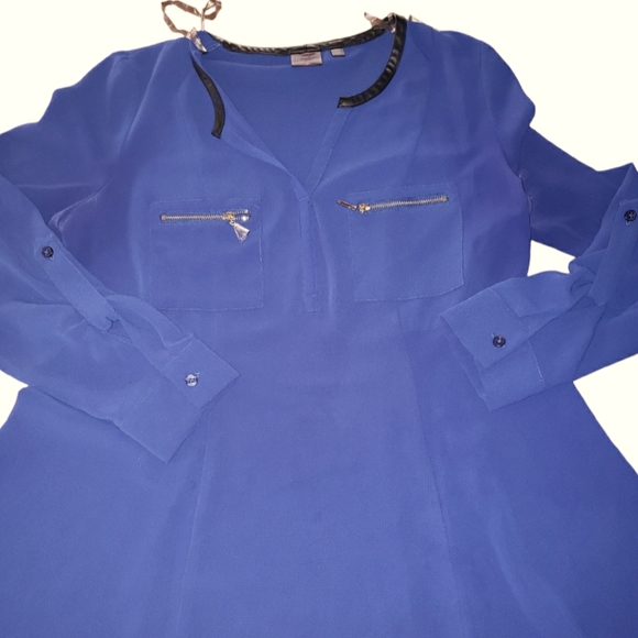 Rafaella | Tops | S Royal Blueblack Raffaella Blouse | Poshmark